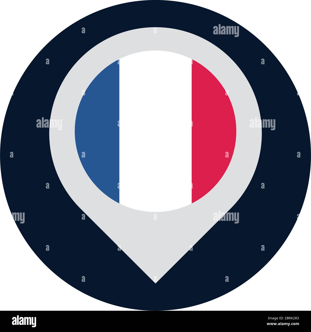 france seal stamp mark block and flat style icon design, Bastille day ...