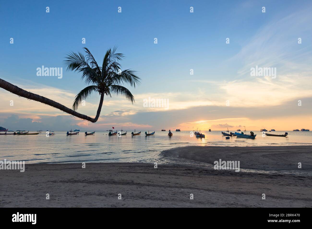 Sunset, Sairee beach, Koh Tao, Thailand Stock Photo - Alamy