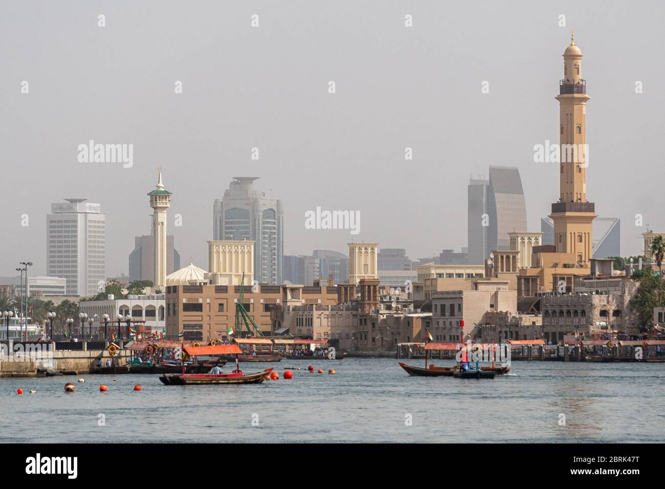 View over the Dubai Creek Stock Photo - Alamy