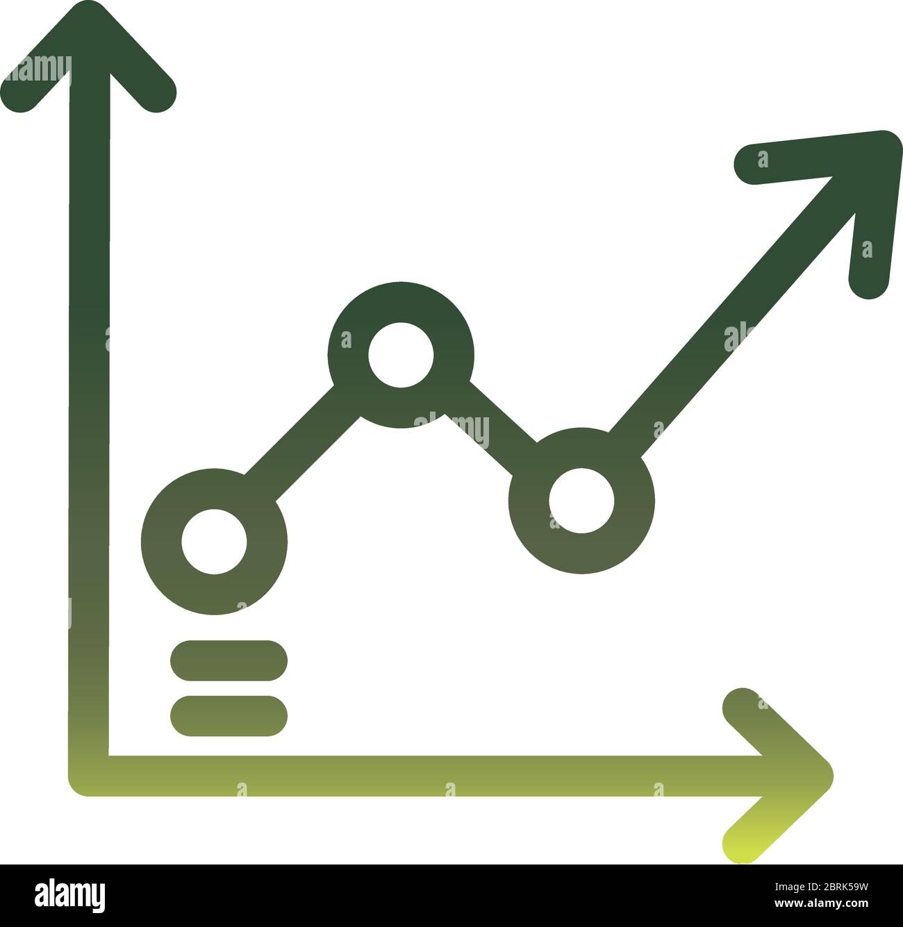 Infographic increase arrow chart gradient style icon design, Data ...