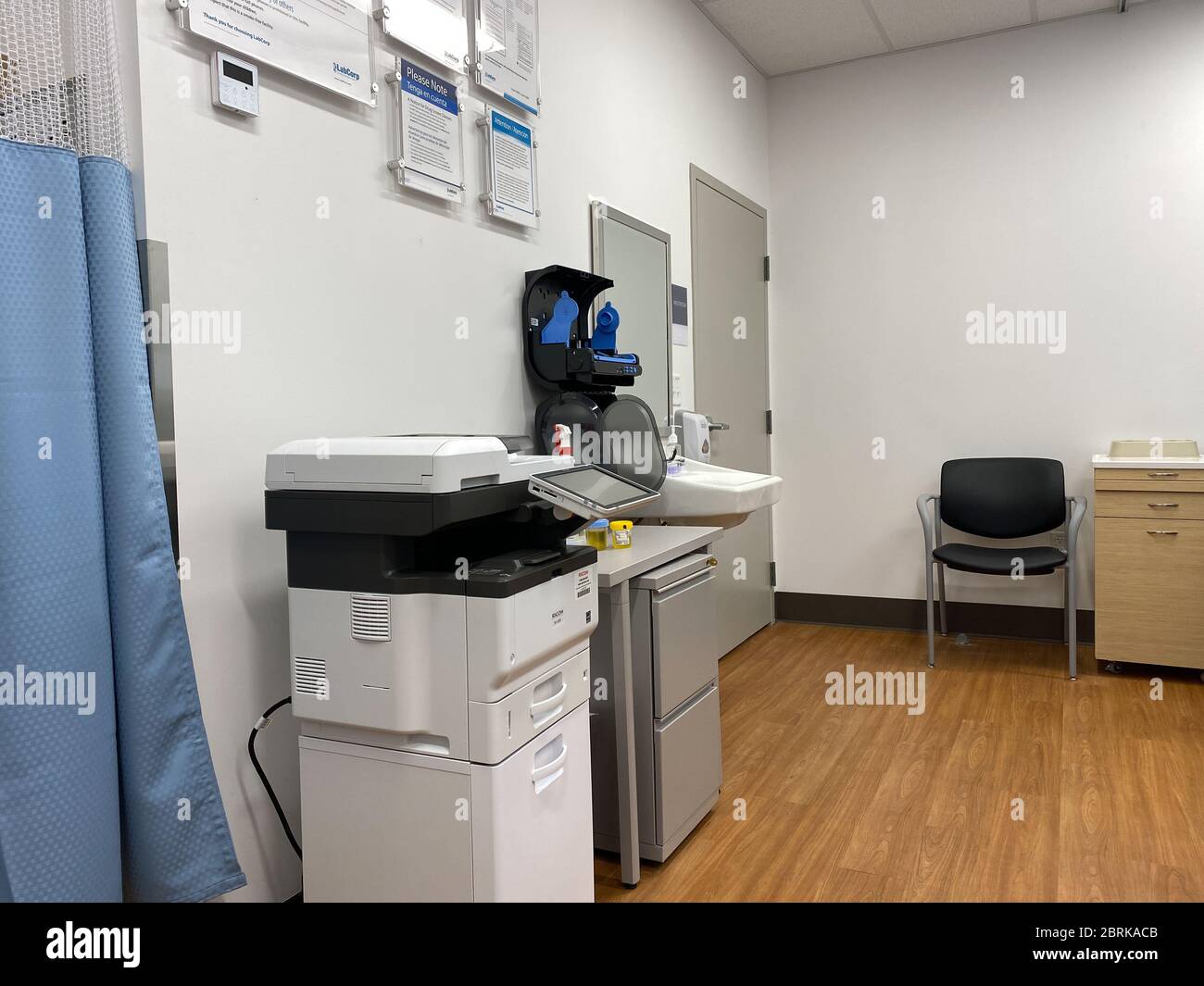 Orlando,FL/USA -5/8/20: A lab where blood is drawn to test for diseases ...