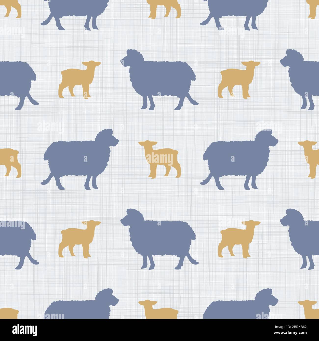 Seamless french farmhouse sheep and lamb silhouette pattern. Farmhouse ...