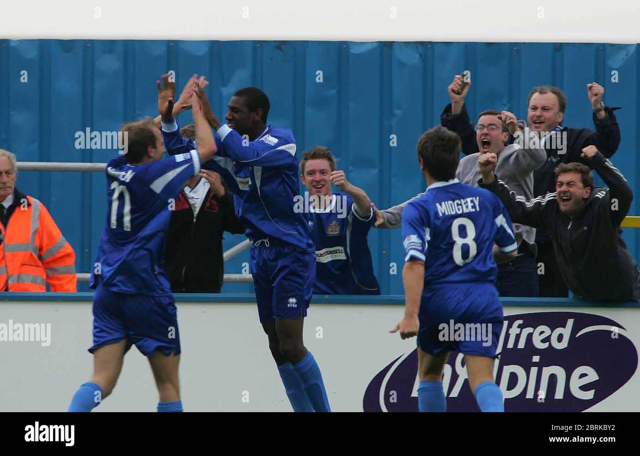 CANVEY ISLAND, UK SEPTEMBER 18: DARREN MANSARAM CELEBRATE WITH RYAN ...