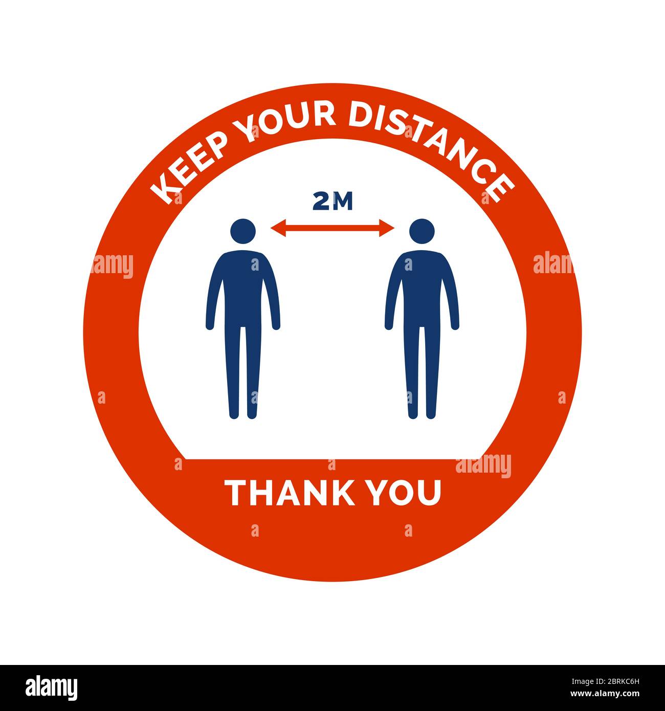 Social distancing and coronavirus covid-19 prevention: floor sticker ...