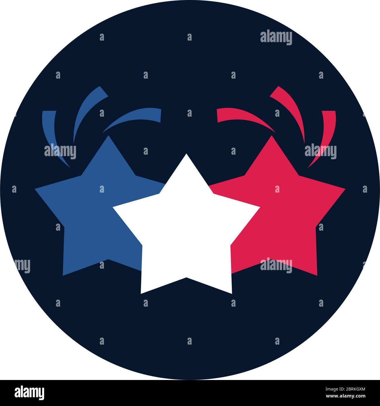 france stars block and flat style icon design, Bastille day and french ...