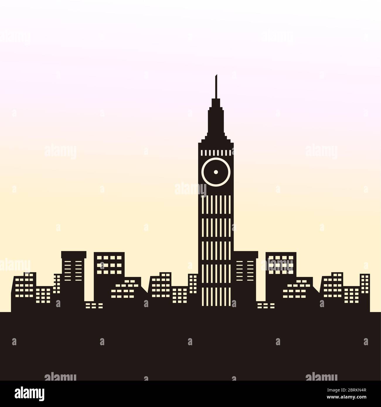 City skyline of London Stock Vector Image & Art - Alamy
