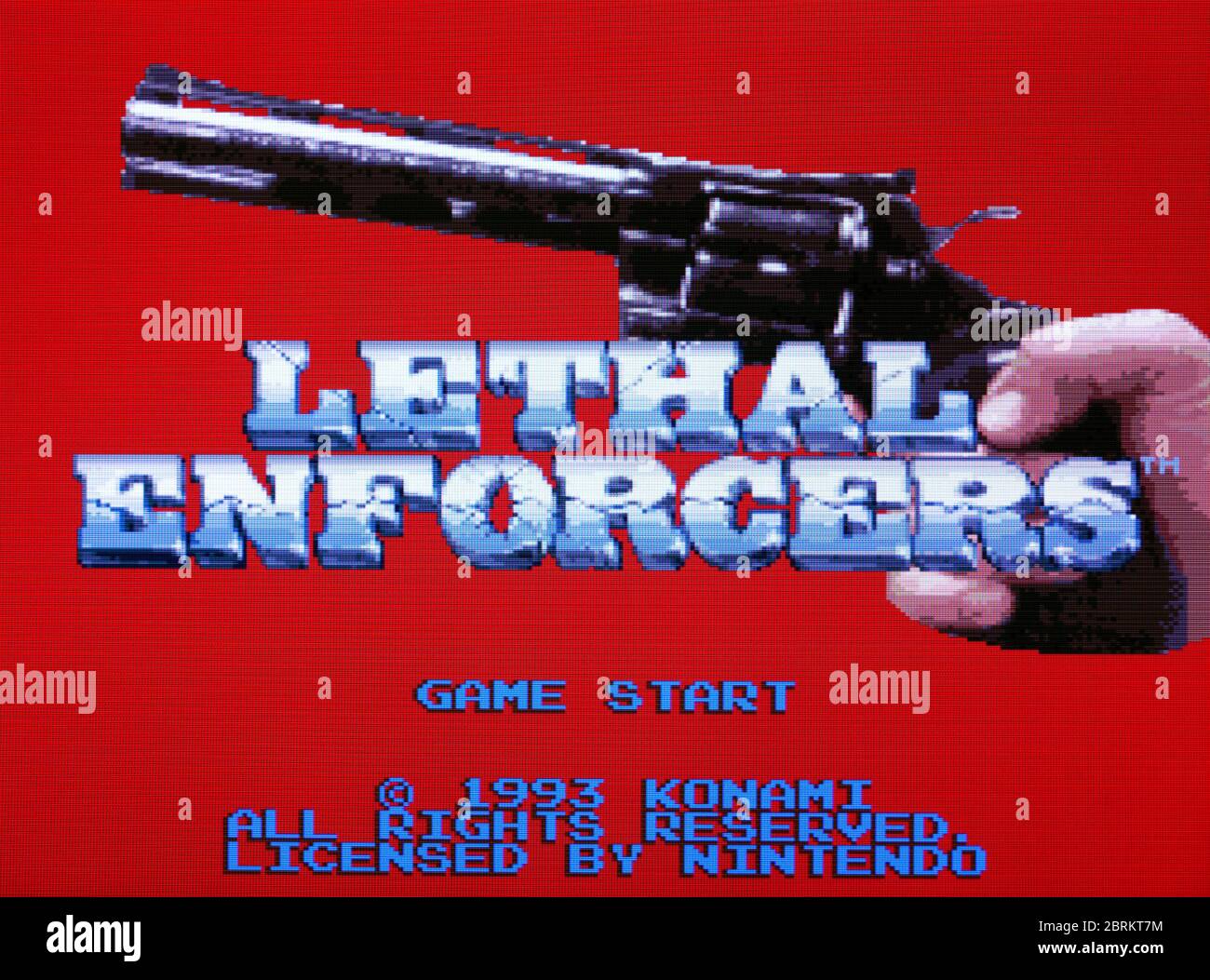 Lethal Enforcers - SNES Super Nintendo - Editorial use only Stock Photo ...