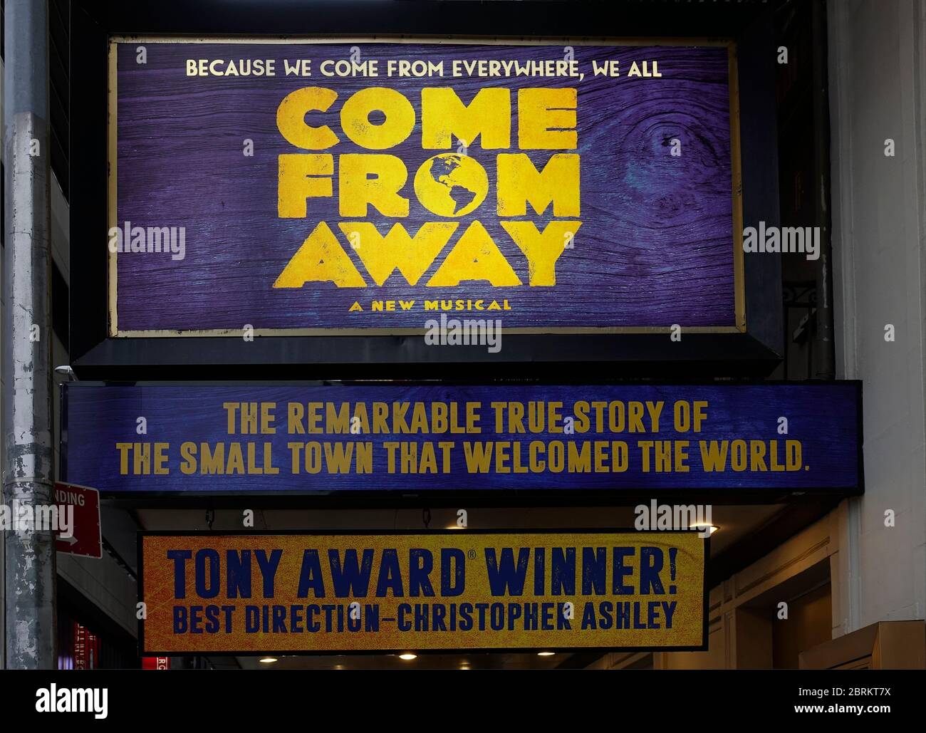 Come From Away play on Broadway NYC Stock Photo - Alamy