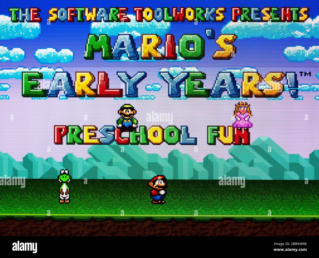 Mario's Early Years Preschool Fun - SNES Super Nintendo - Editorial use ...