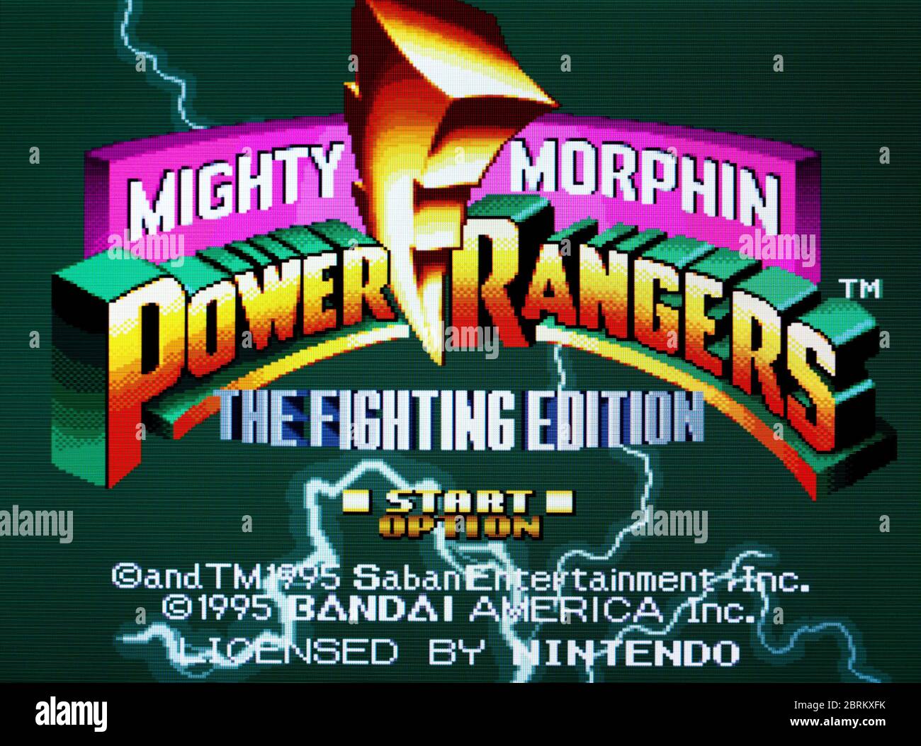 Mighty Morphin Power Rangers The Fighting Edition - SNES Super Nintendo ...