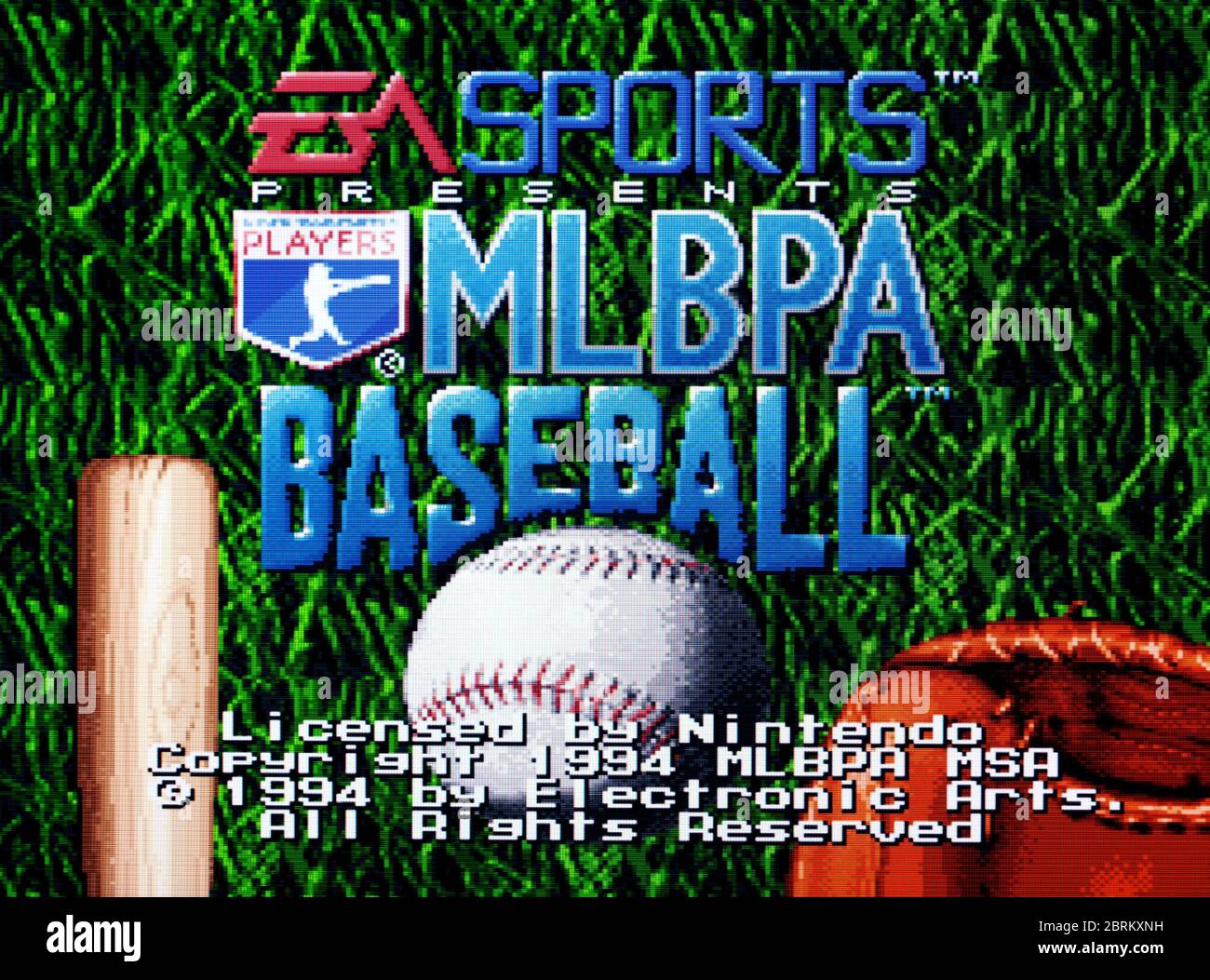 MLBA Baseball - SNES Super Nintendo - Editorial use only Stock Photo ...