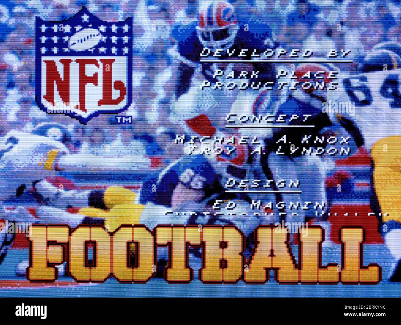 NFL Football - SNES Super Nintendo - Editorial use only Stock Photo - Alamy
