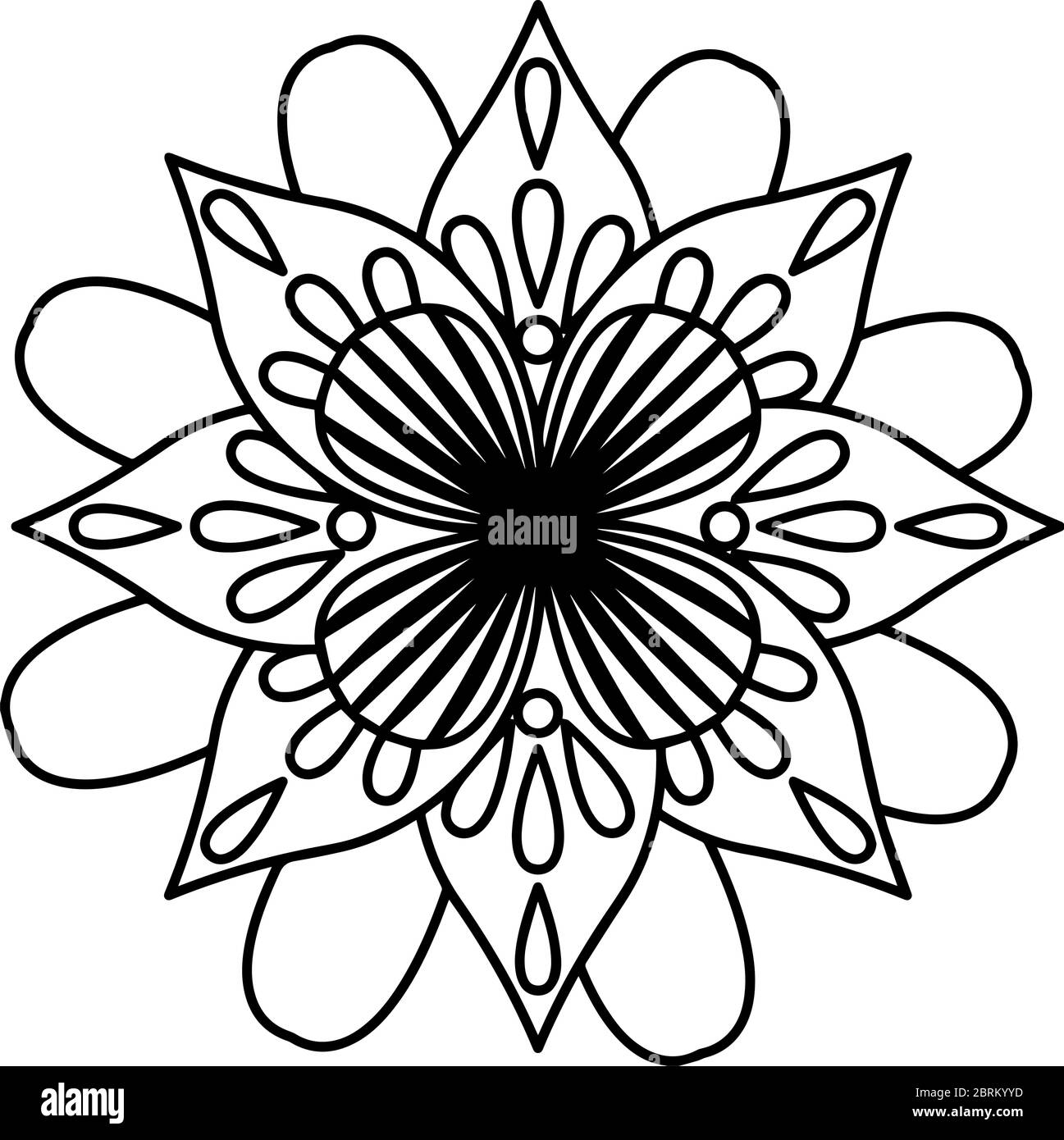 Mandala floral pattern Stock Vector Image & Art - Alamy