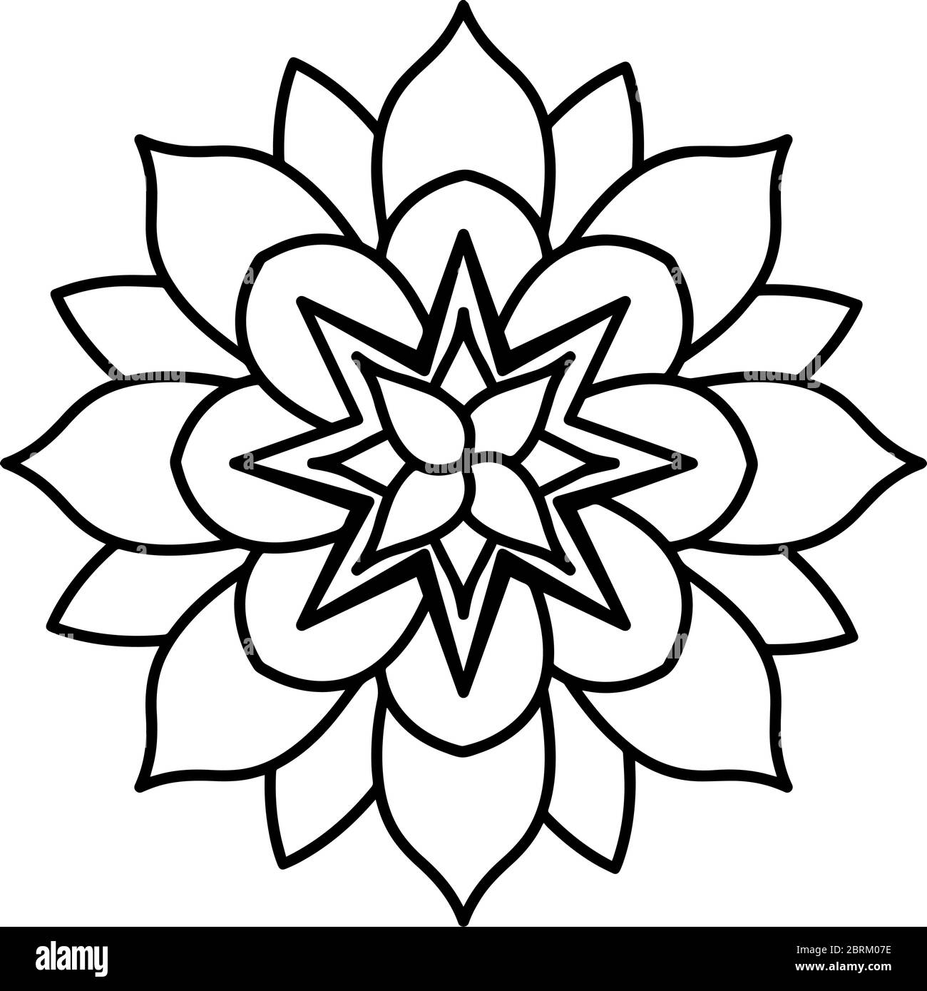 Mandala floral pattern Stock Vector Image & Art - Alamy