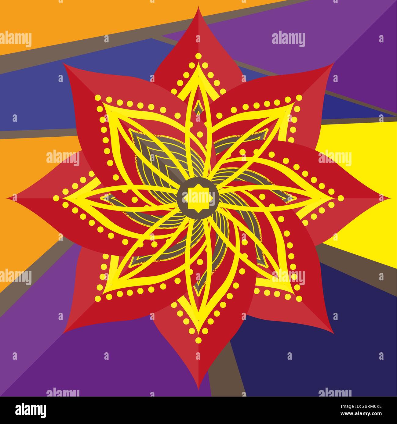 Mandala floral pattern Stock Vector Image & Art - Alamy