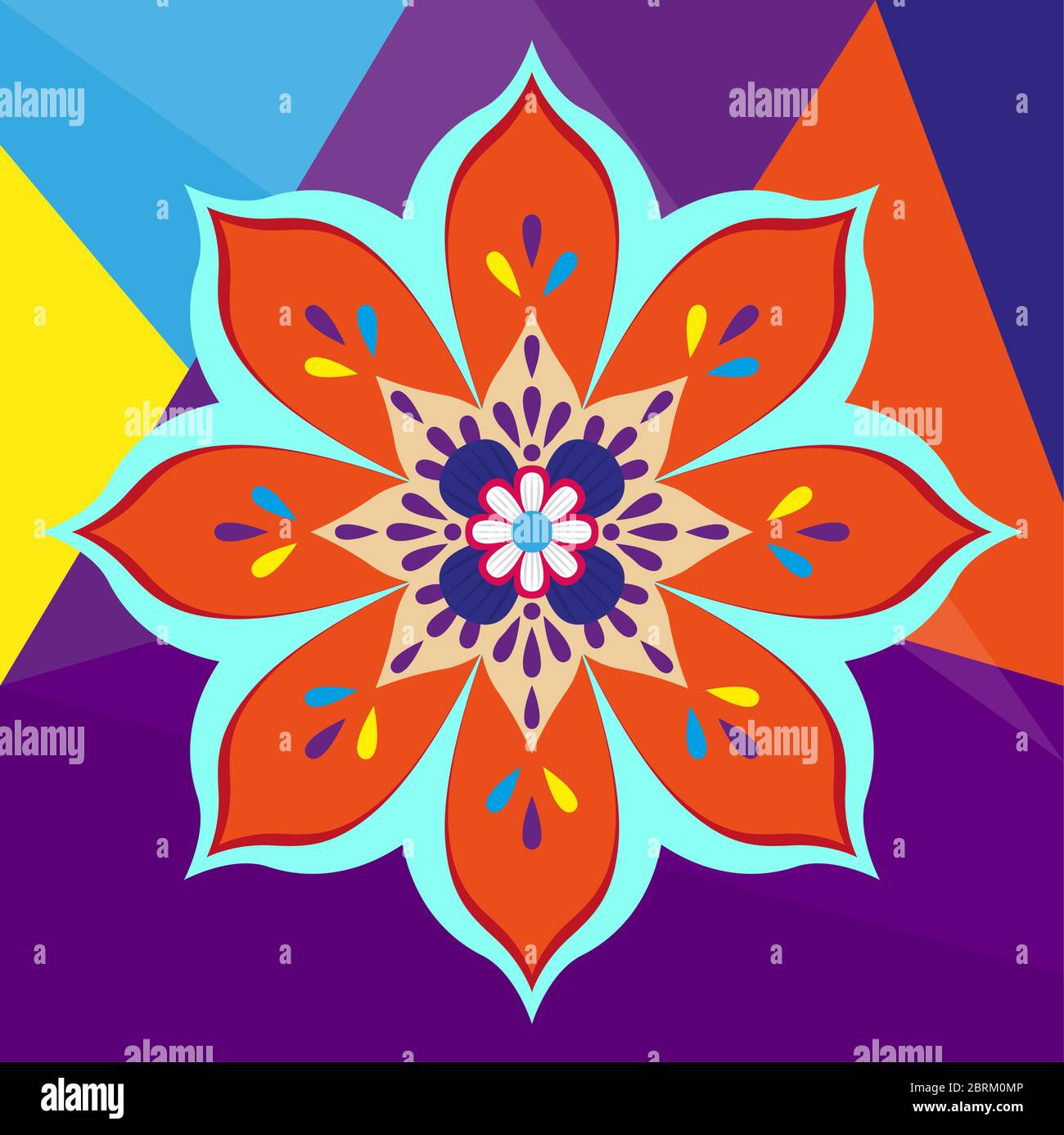 Mandala floral pattern Stock Vector Image & Art - Alamy