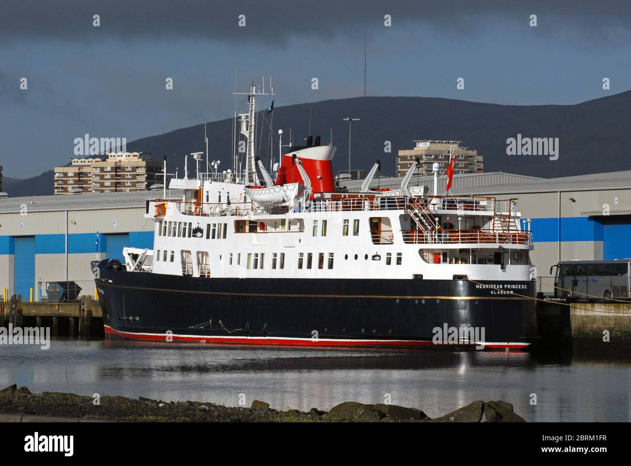 HEBRIDEAN PRINCESS berthed at POLLOCK DOCK, PORT OF BELFAST, NORTHERN ...