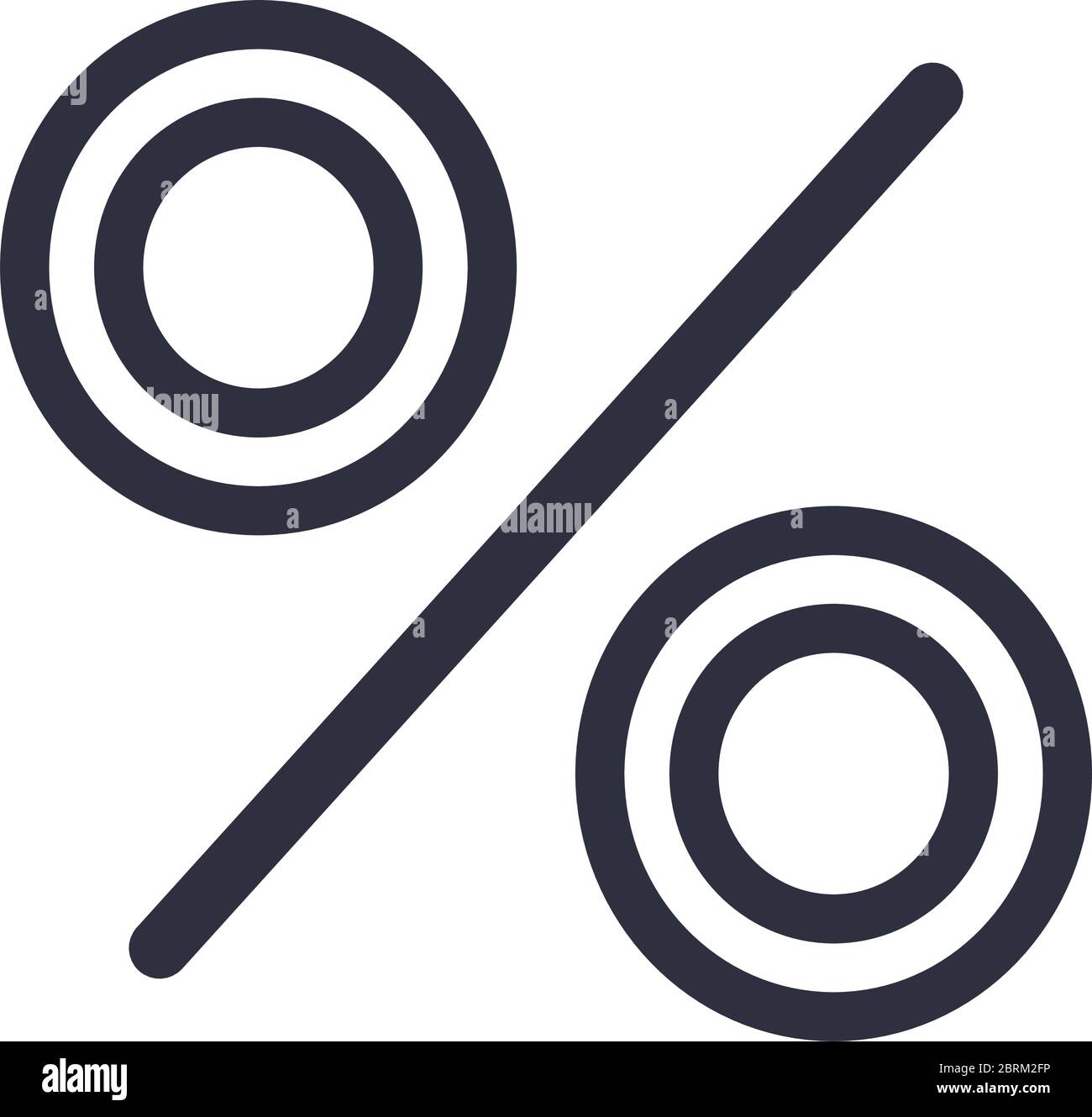 Percentage line style icon design, Math finance and education theme ...