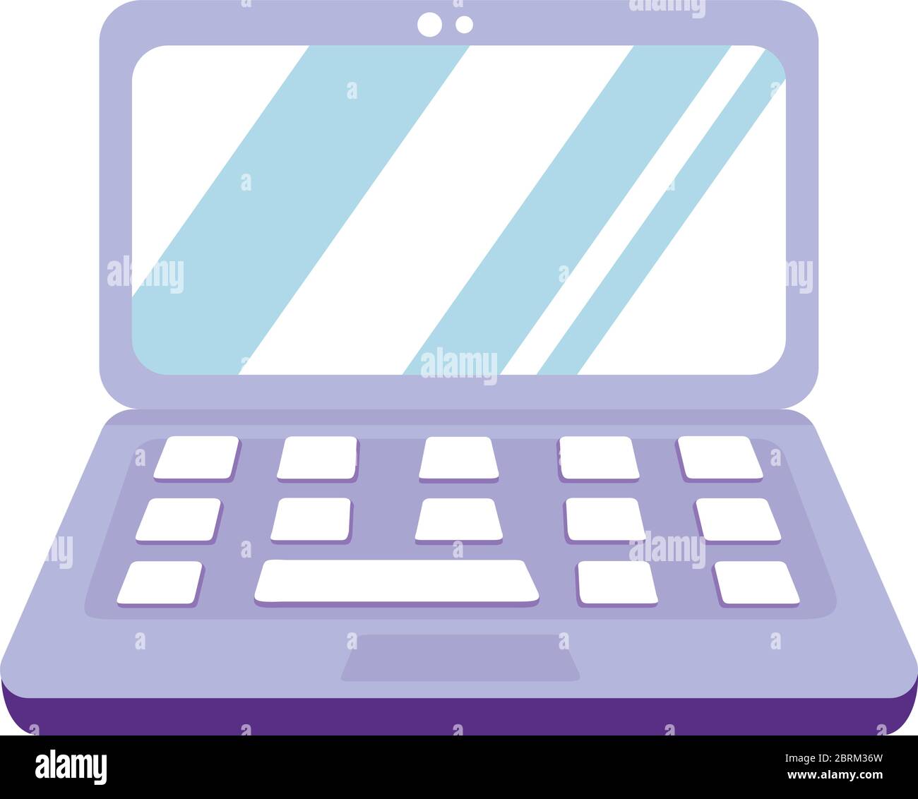 Laptop design, Digital technology and communication theme Vector ...