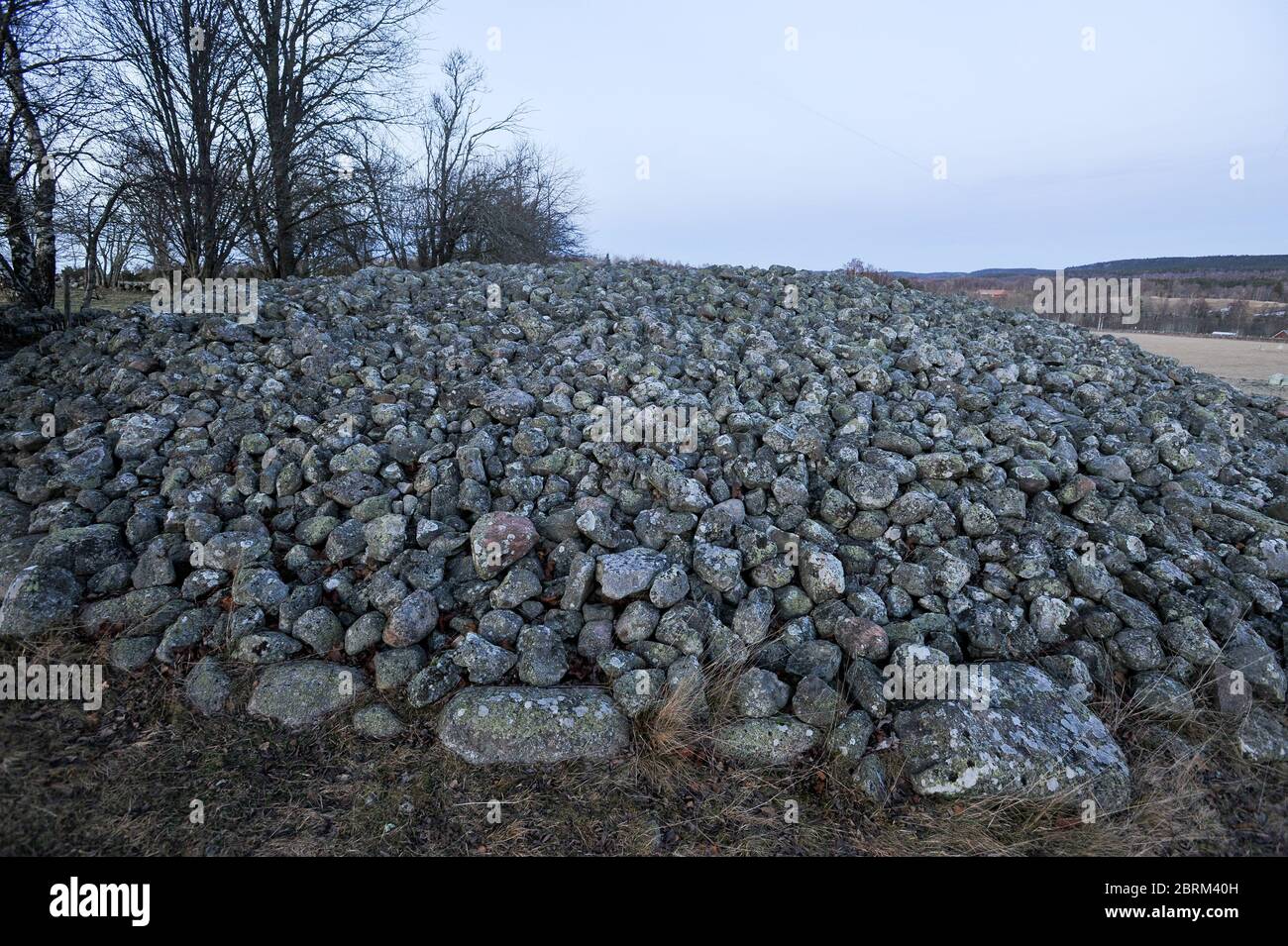 Bronze Age cairn in Ekornavallen ancient burial ground from Neolithic ...