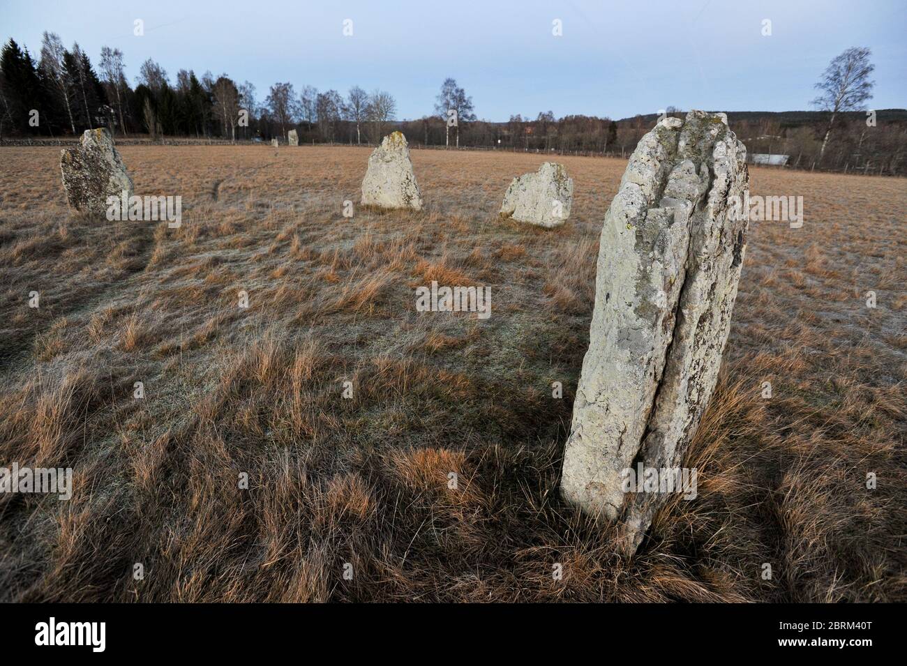 Iron Age stone circle in Ekornavallen ancient burial ground from ...