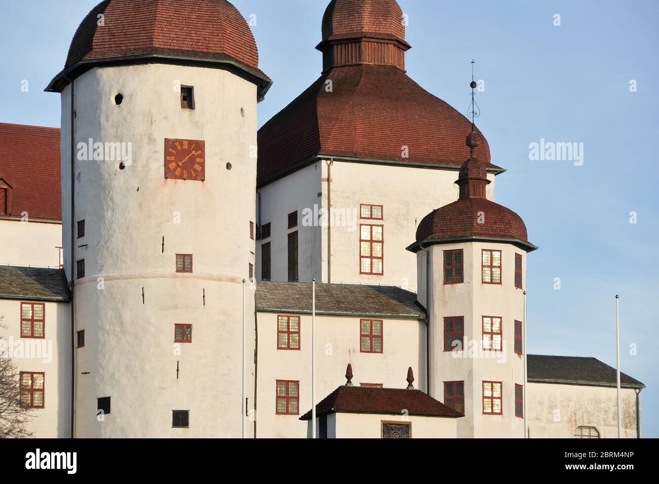 Baroque Lacko Slott (Lacko Castle) built on Kållandsö island on Lake ...