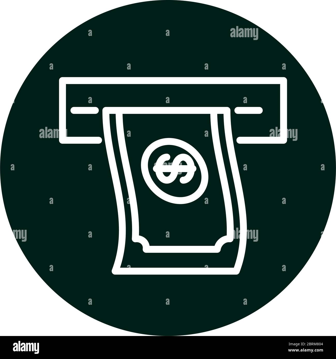 bill block and line style icon of money financial banking commerce and ...