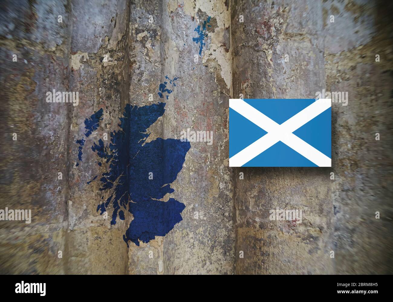 Scotland map scottish national flag hi-res stock photography and images ...
