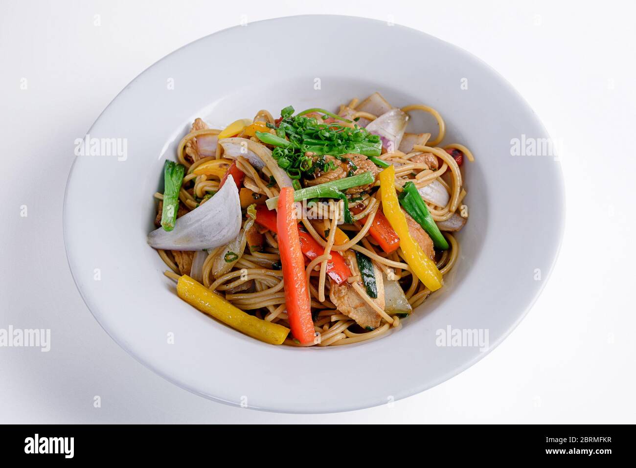 Shrimp Chow Mein. Tallarin Saltado.peruvian Stock Photo - Alamy