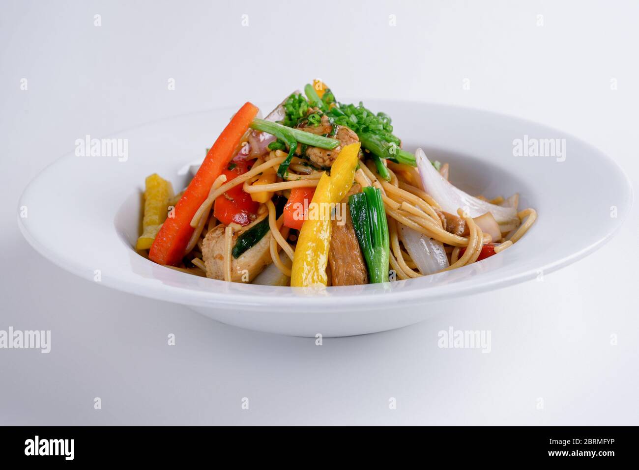 Shrimp Chow Mein. Tallarin Saltado.peruvian Stock Photo - Alamy