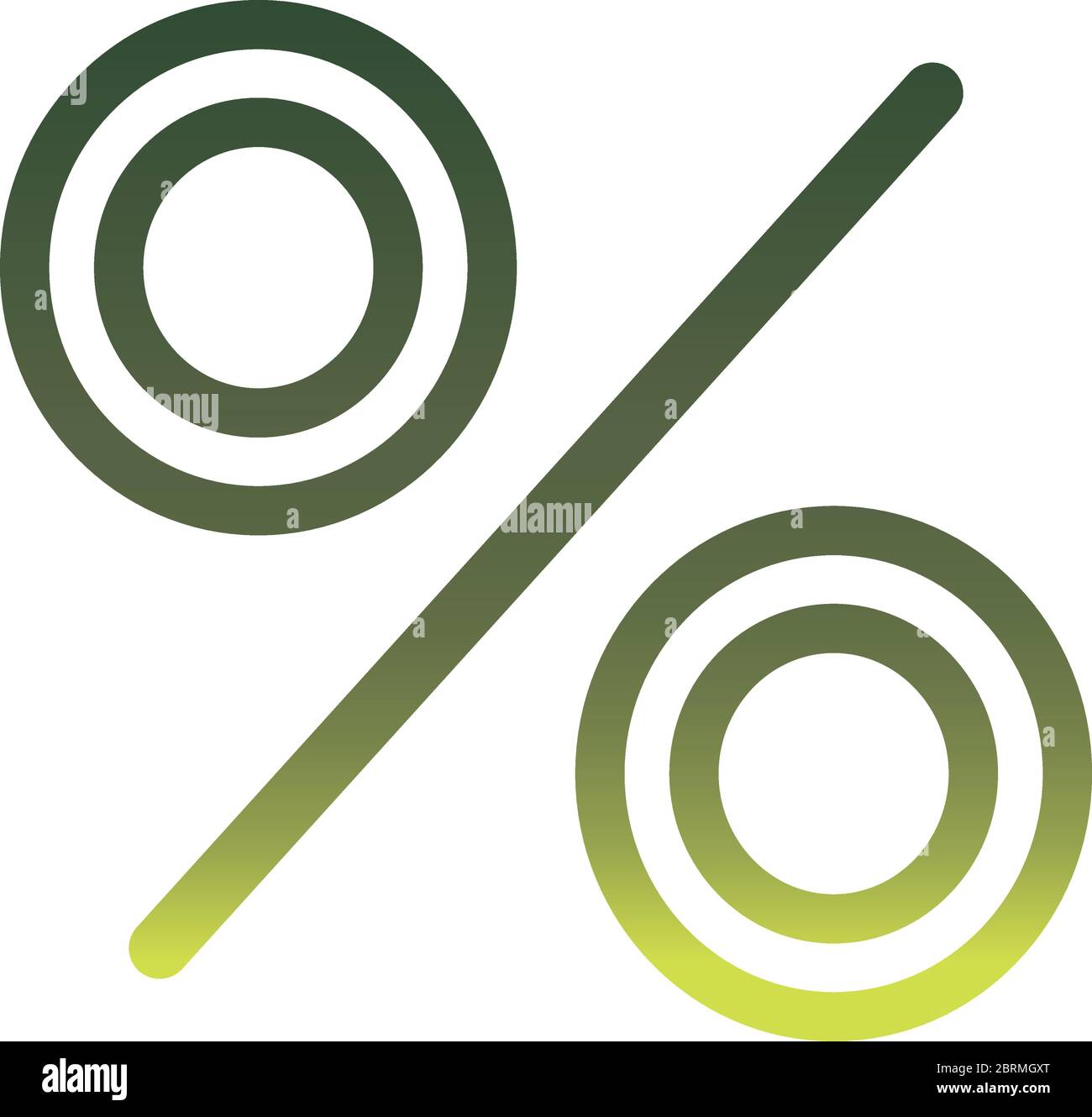 Percentage gradient style icon design, Math finance and education theme ...