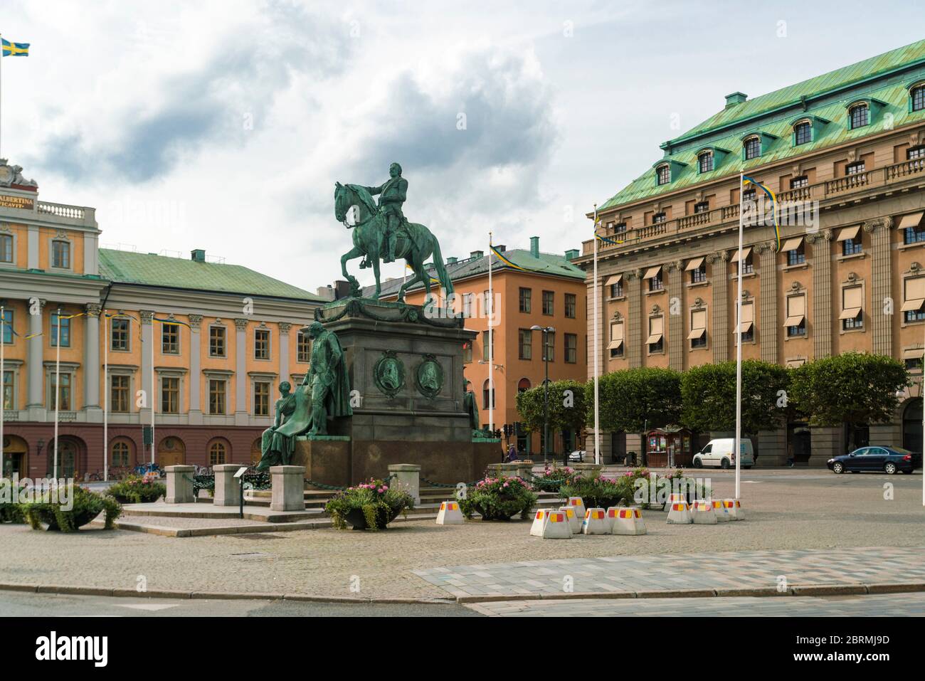 King gustav adolf ii at gustaf adolf torg hi-res stock photography and ...