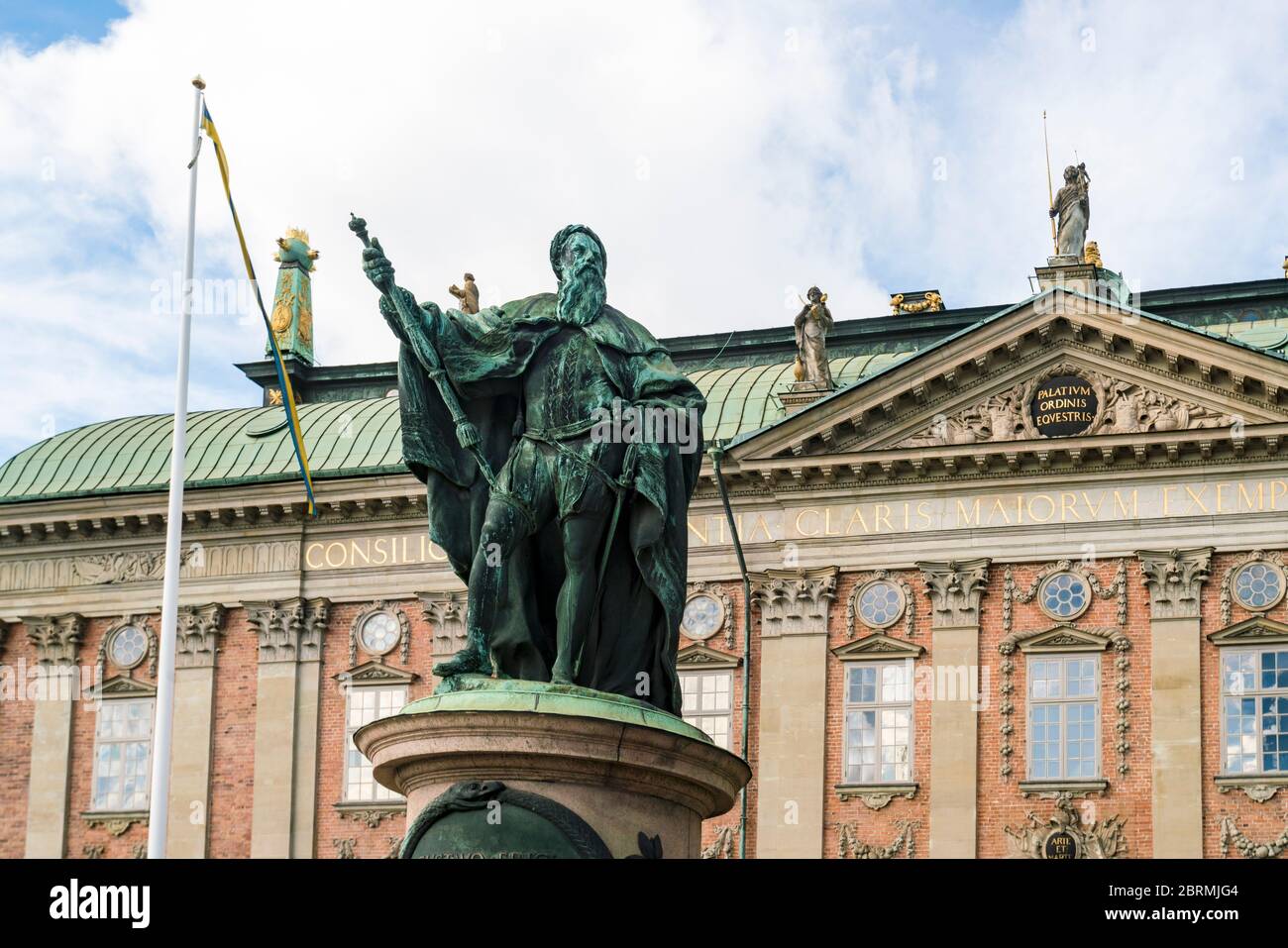 Facade of the nobility house in Stockholm Stock Photo - Alamy
