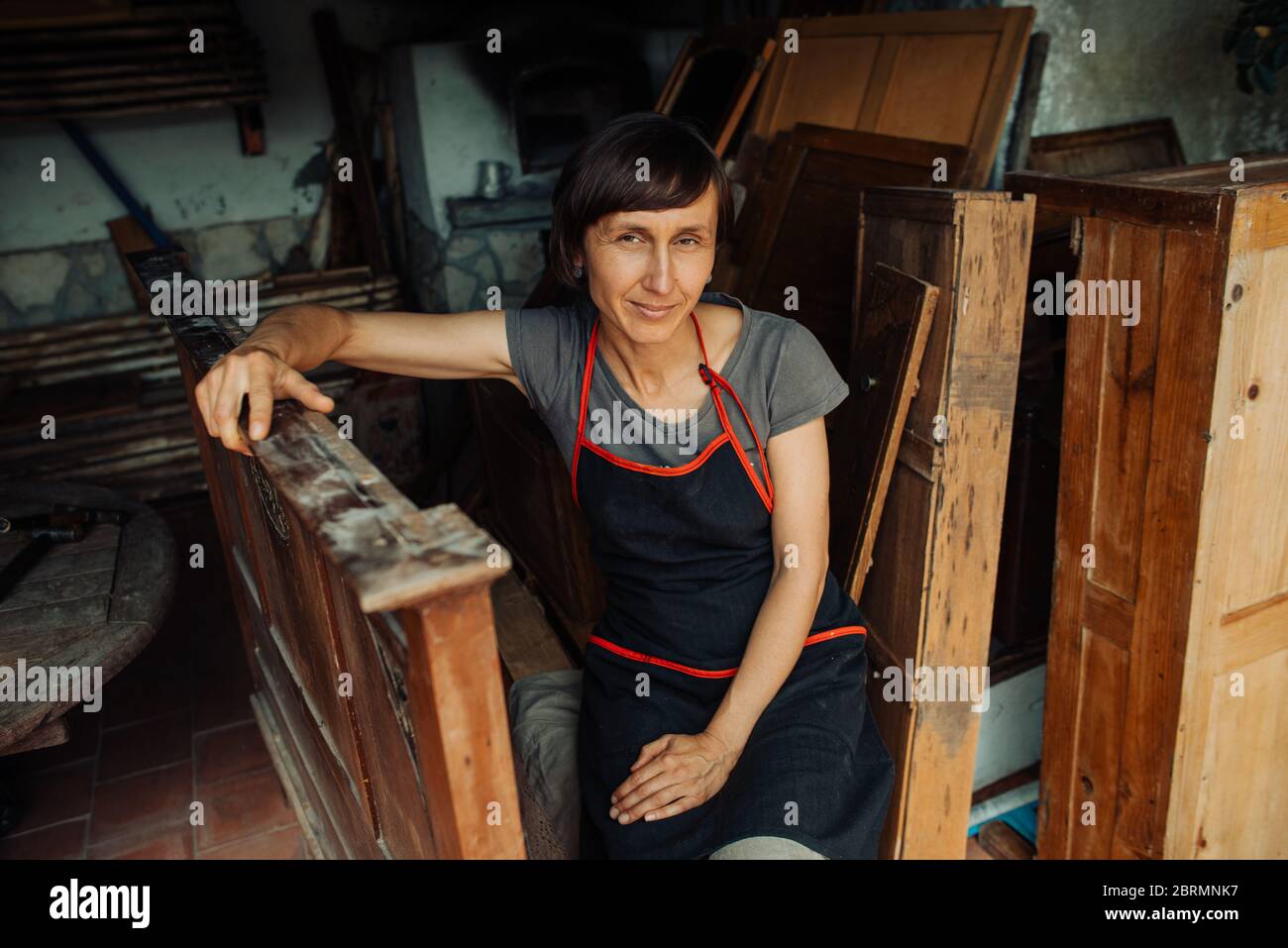 Female carpenter hi-res stock photography and images - Alamy