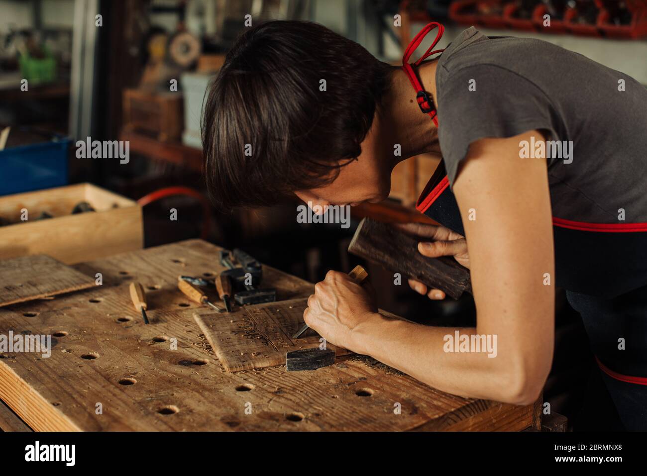 Workbench Tools Woman High Resolution Stock Photography and Images - Alamy