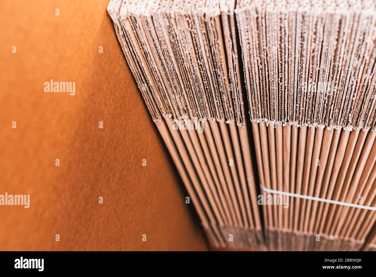 Home moving using corrugated cardboard boxes as protection material ...