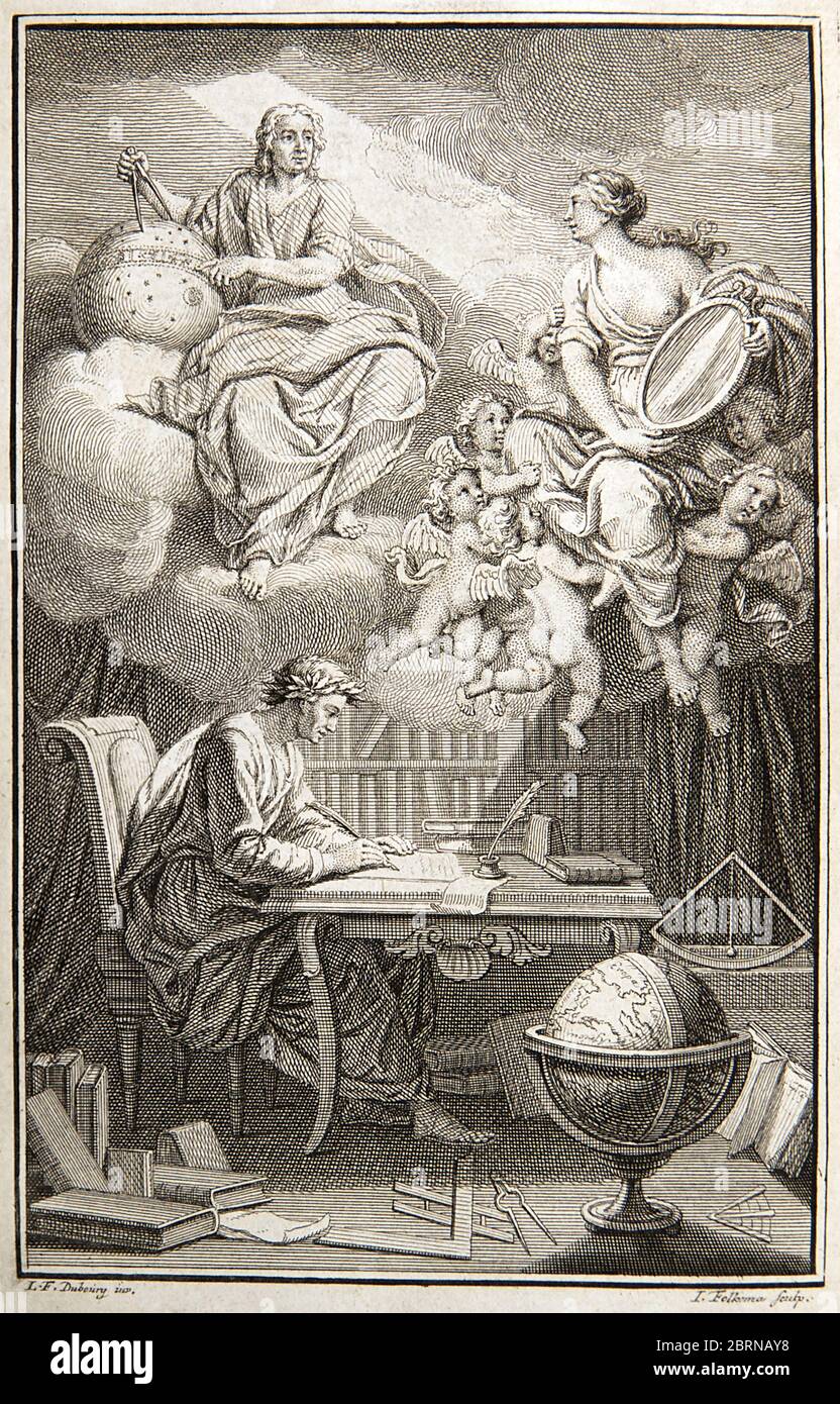 Frontispiece of Elements of the Philosophy of Newton, written by ...