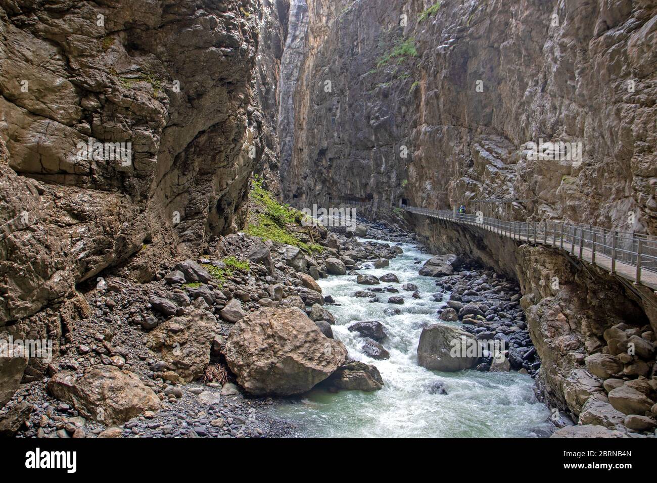 Glacier Canyon in Grindelwald Stock Photo - Alamy