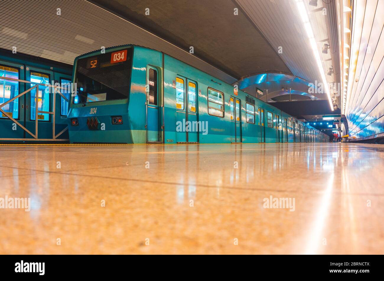 Santiago, Chile - August 2016: A Metro de Santiago Train at Line 5 ...
