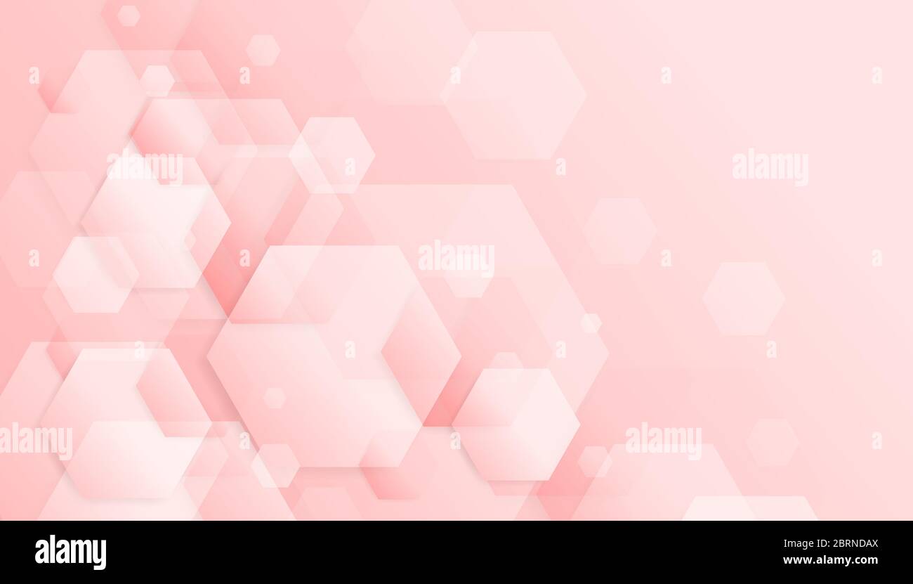 Abstract geometric light pink hexagonal design background Stock Vector Image & Art - Alamy