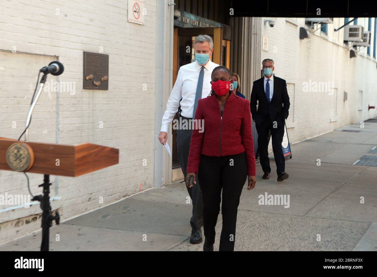 NEW YORK, NEW YORK-MAY 21, 2020- New York City Mayor Bill De Blasio ...