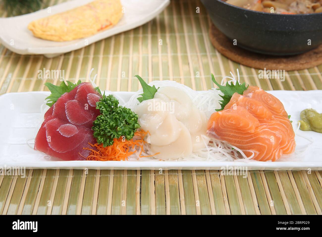 Assorted Selections of Sashimi Stock Photo - Alamy