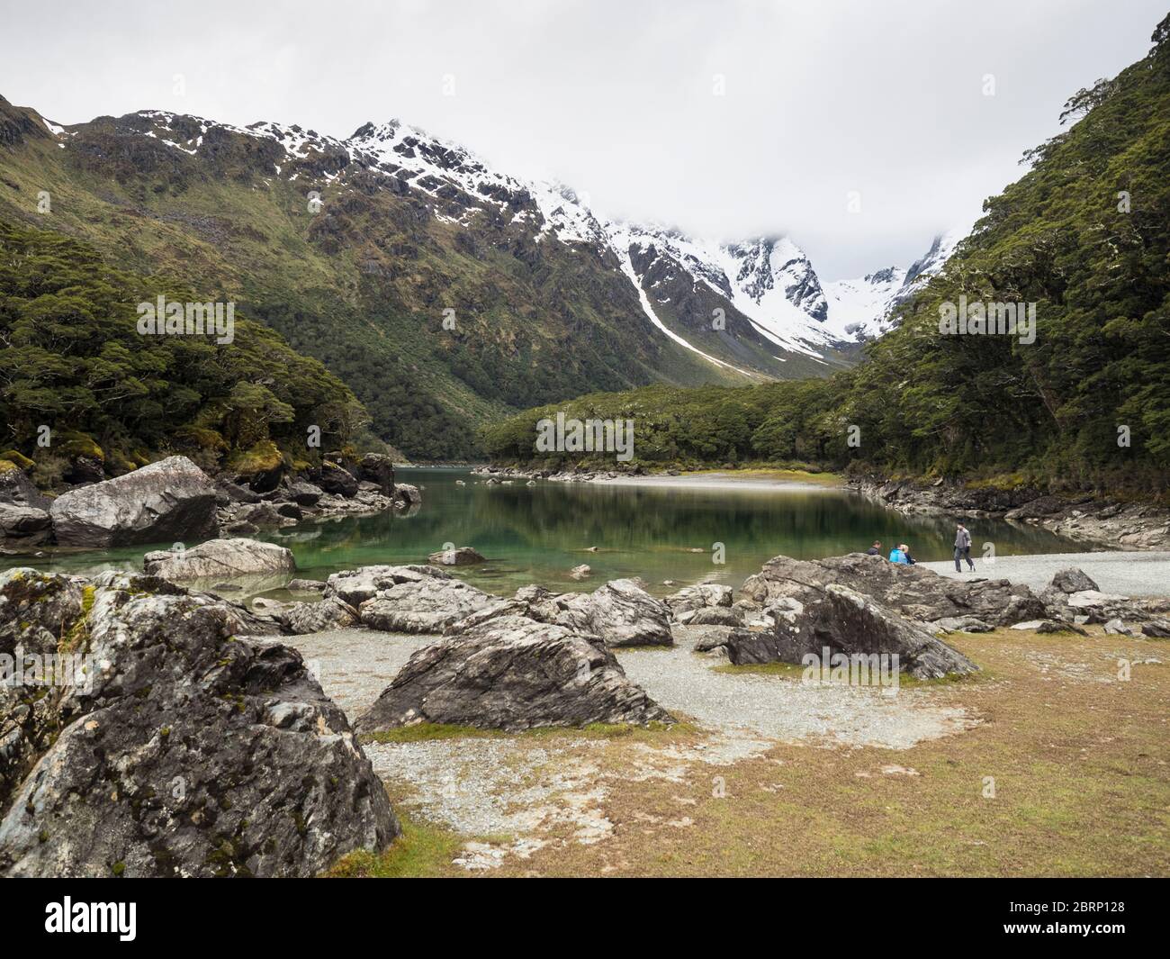 Lake Mackenzie, with Emily Pass in the background, Routeburn Track ...
