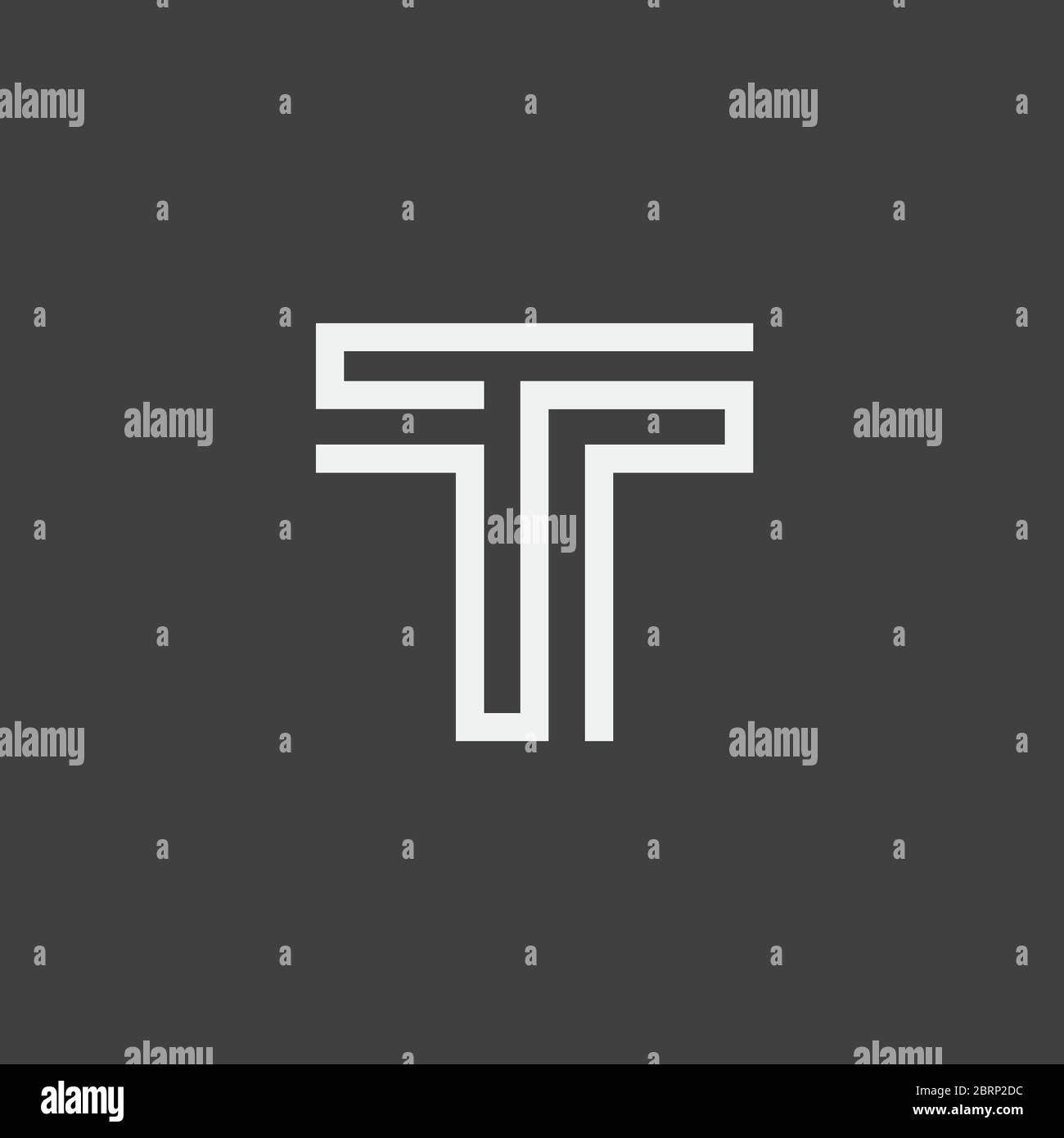 Letter modern line logo hi-res stock photography and images - Alamy