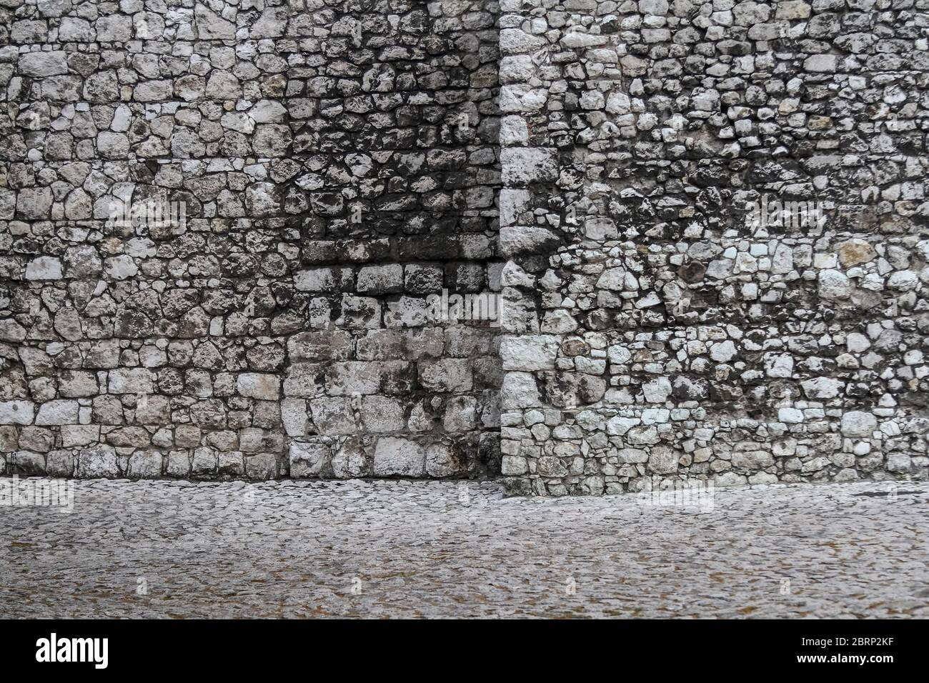 Stone medieval texture. Textured gray wall and cobblestones Stock Photo ...