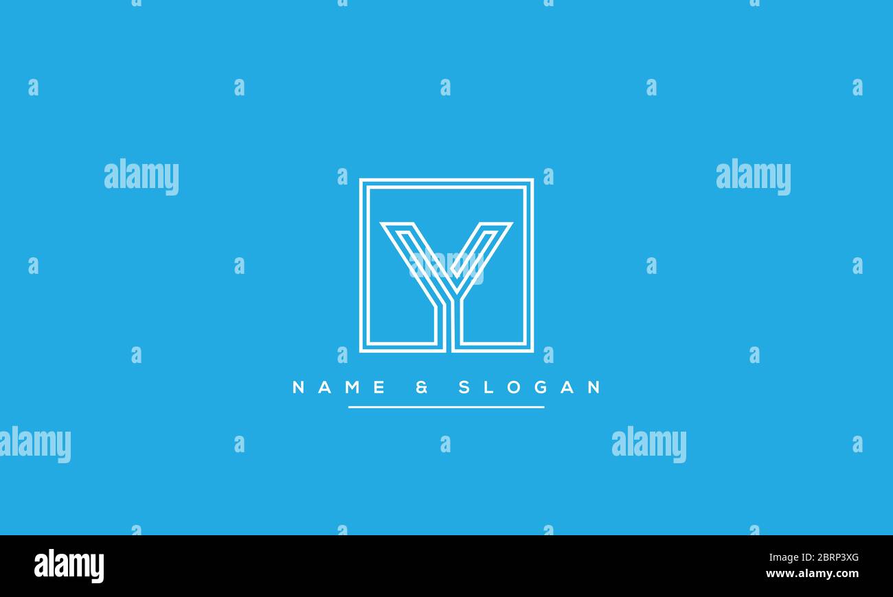 Abstract Letter Y, YY Logo Monogram Stock Vector Image & Art - Alamy