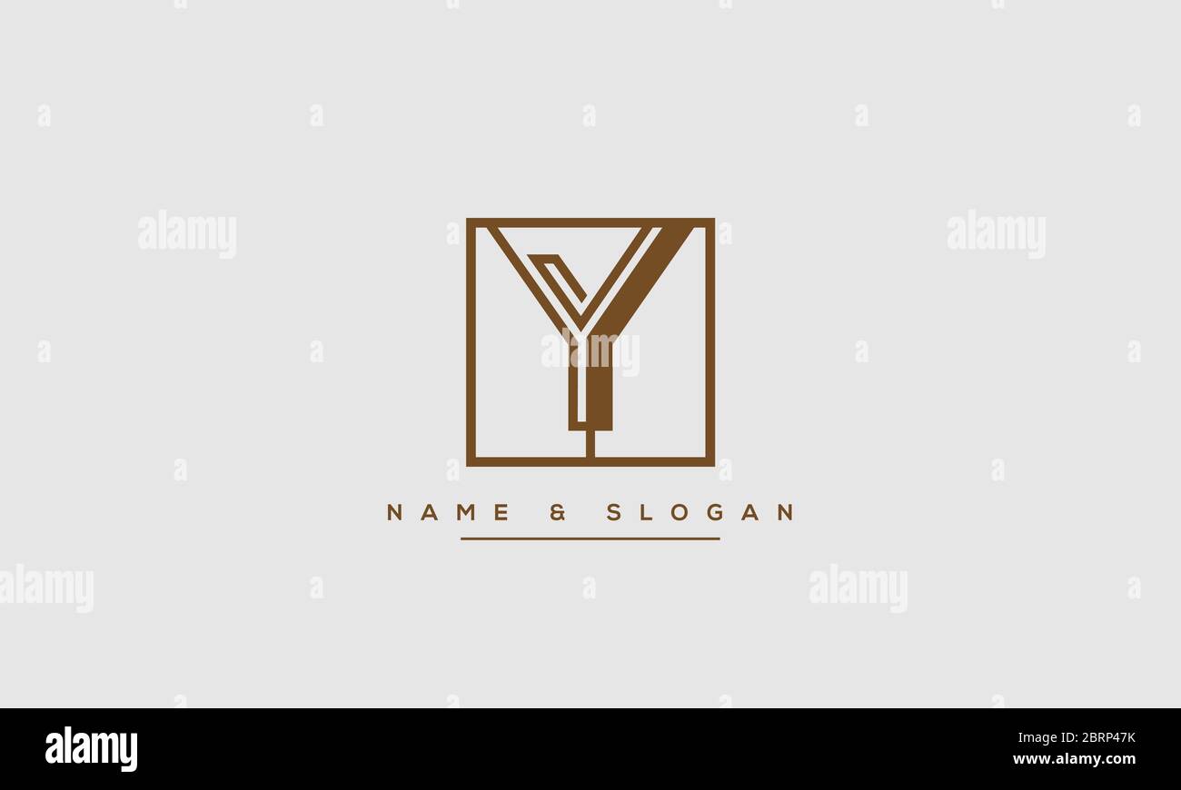 Abstract Letter Y, YY Logo Monogram Stock Vector Image & Art - Alamy