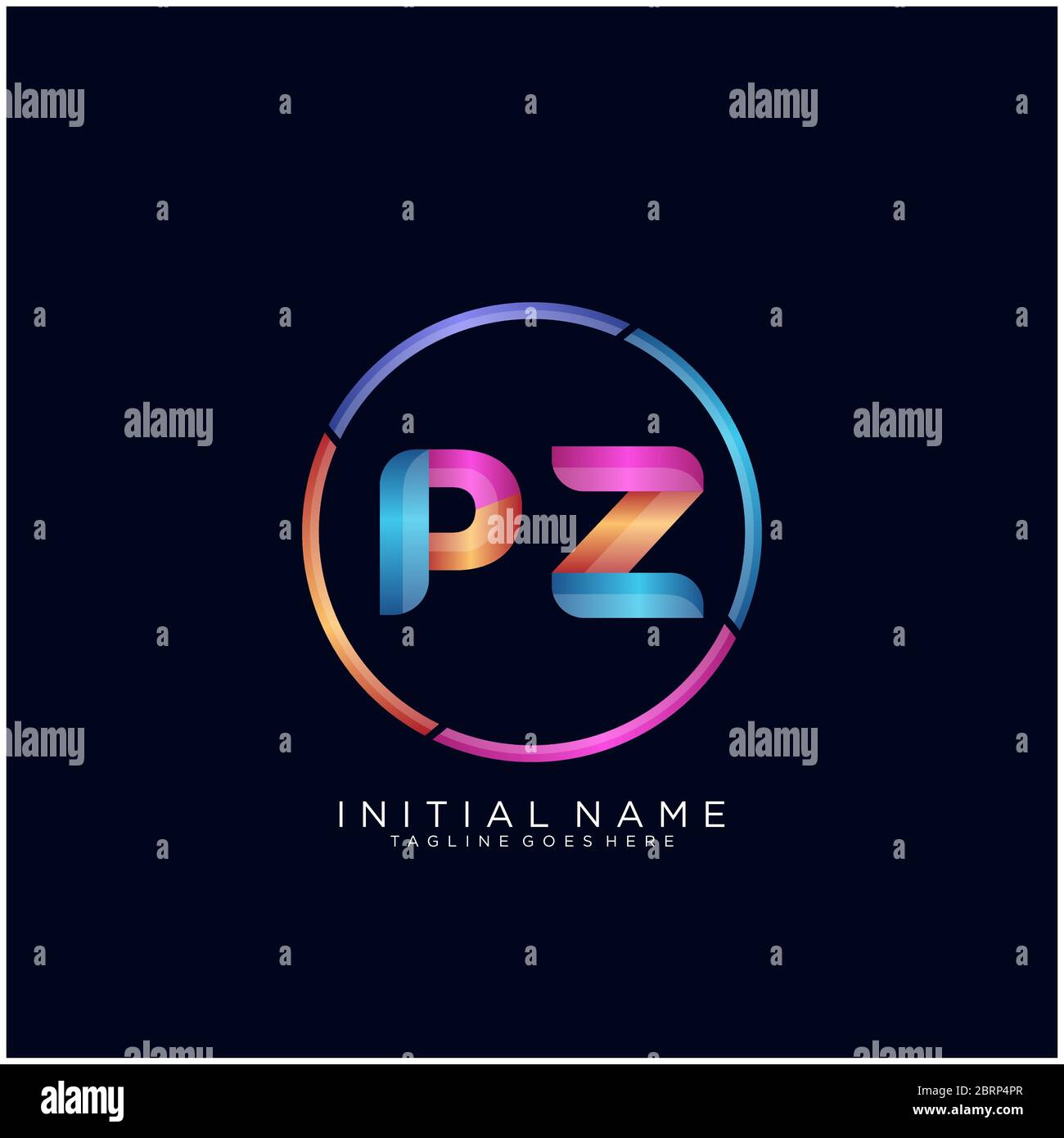 Pz modern logo hi-res stock photography and images - Alamy