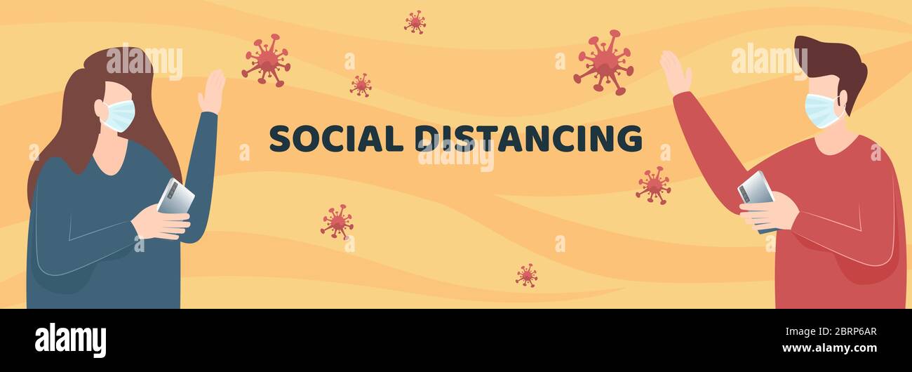 Human Social distancing how to protect yourself from covid-19. how to ...