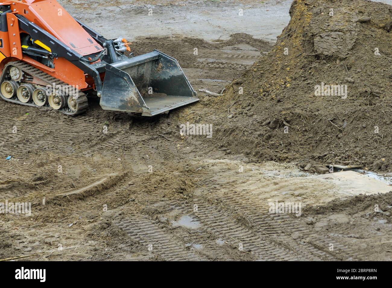 Earth moving equipment at new development bulldozer earthmoving dozer ...